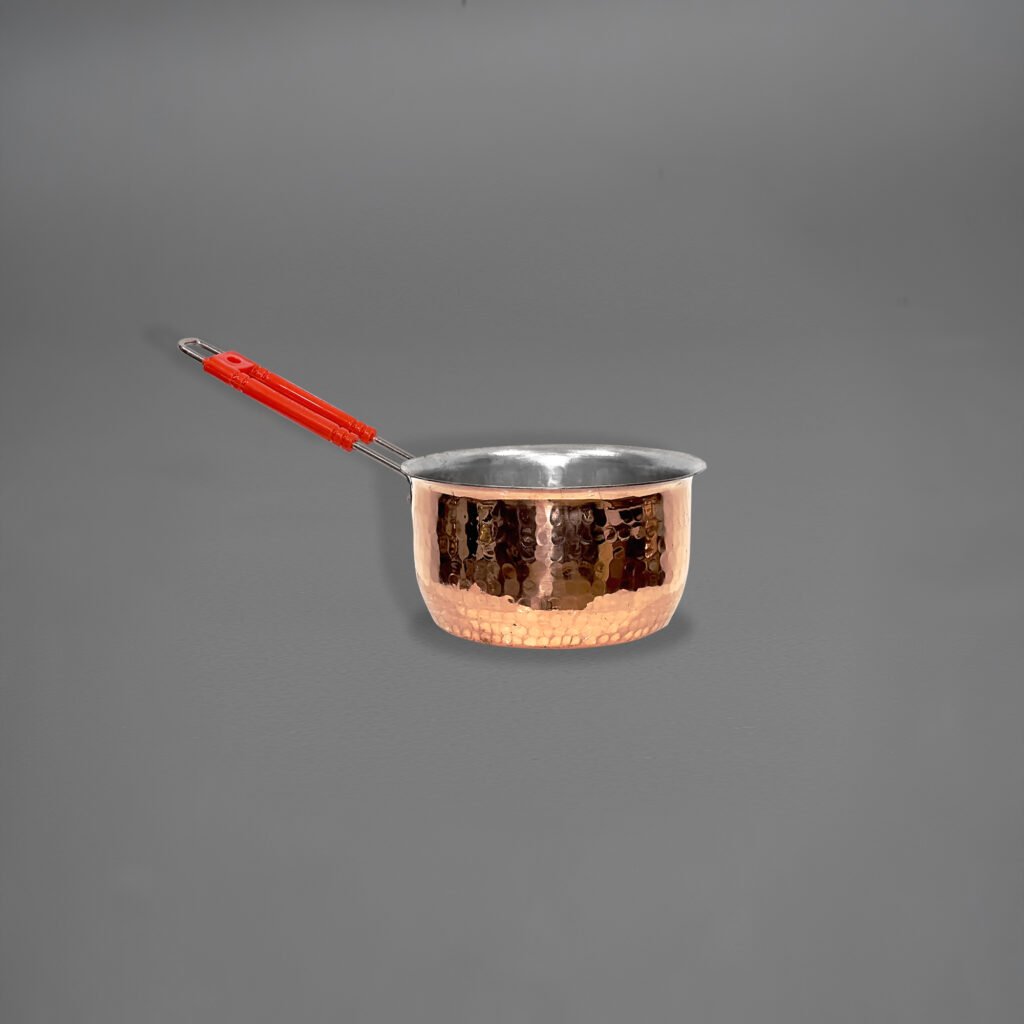 Copper Sauce Pan with heat resistant handle - Copper Brazier