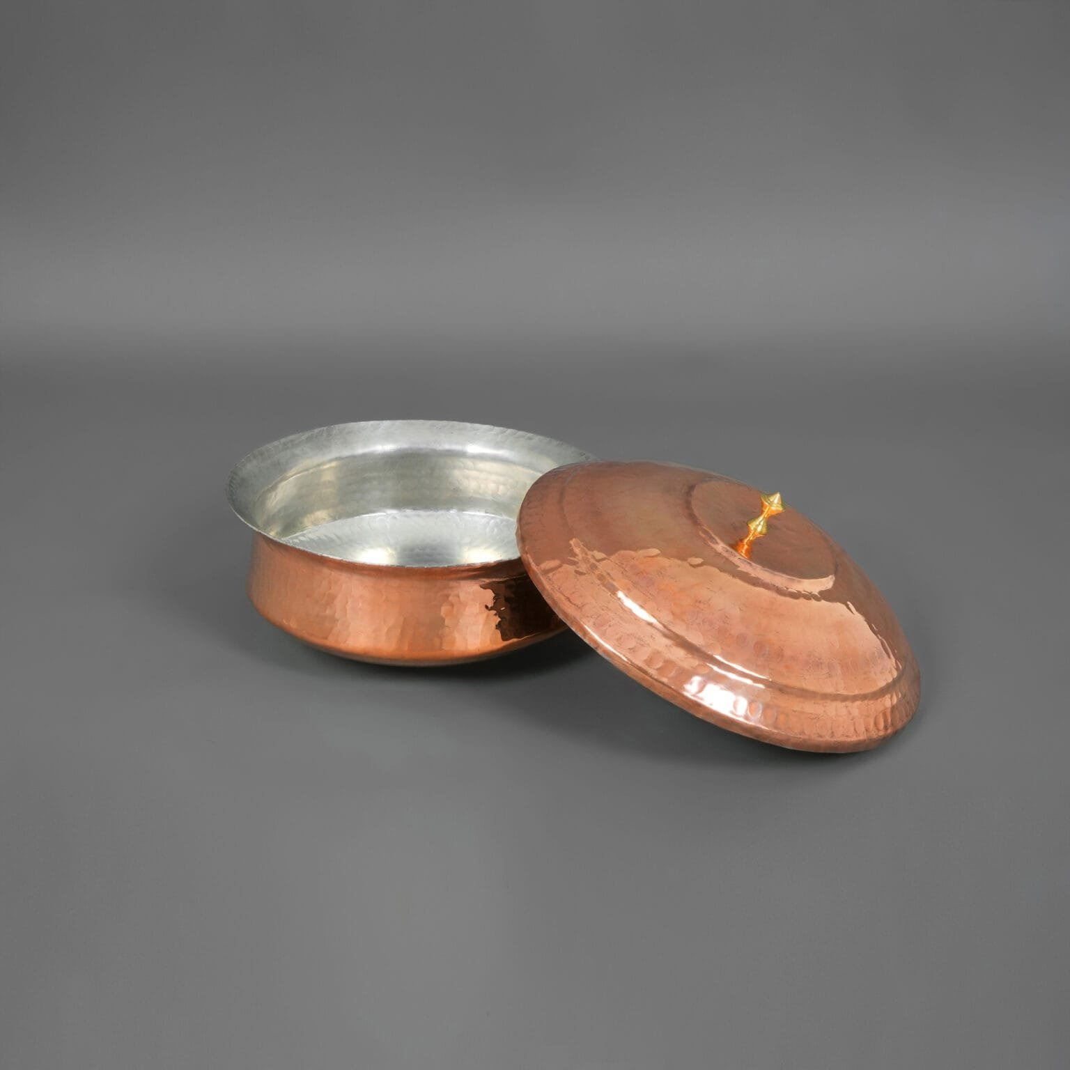 Copper cooking Pot (Lagan) with Lid - Copper Brazier
