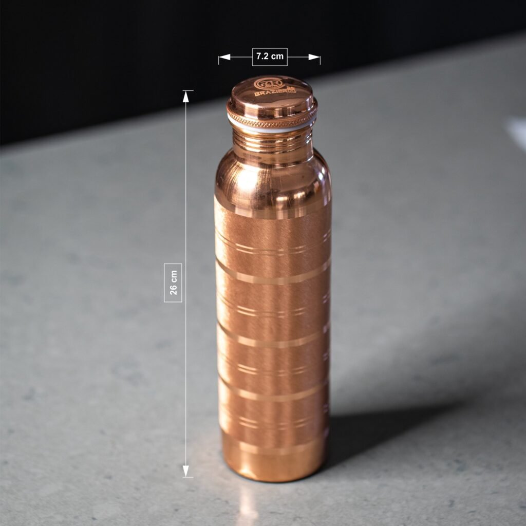 Silver Touch Style Copper Bottle - Copper Brazier
